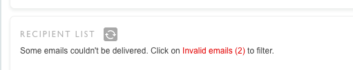 What do red errors "invalid email(s)" mean? – EventKingdom